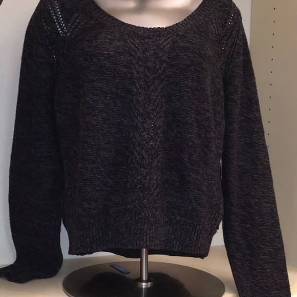 Mossimo Supply Co. | Sweaters | Mossimo Black Sweater With Pretty Knit ...